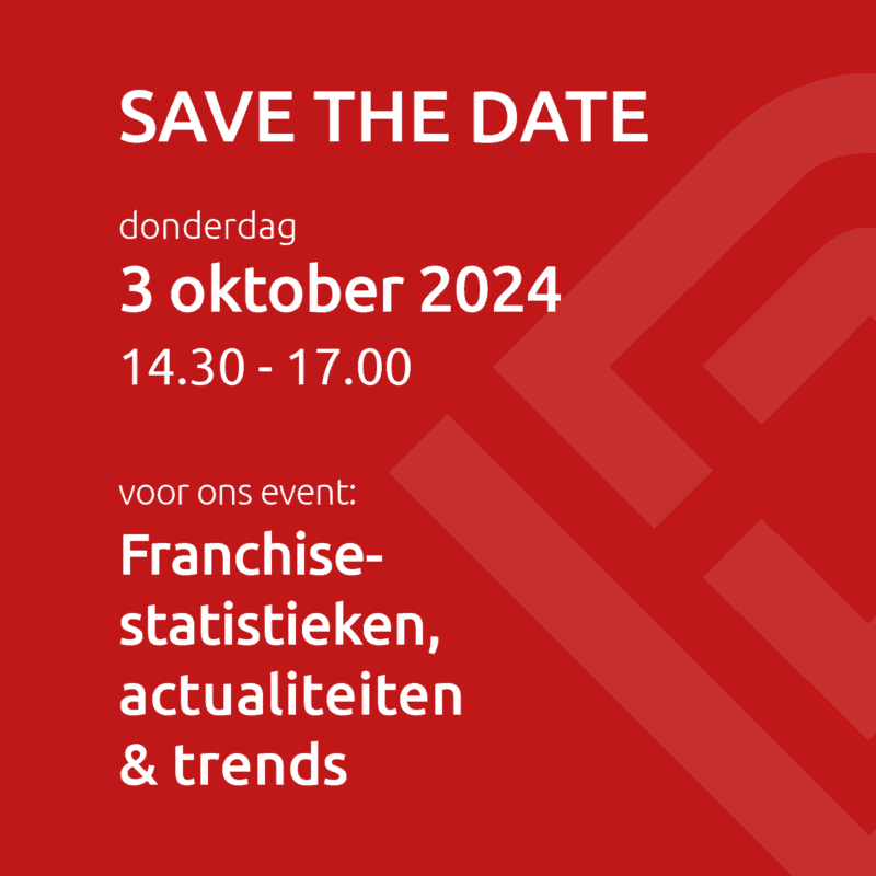 De franchisestatistieken: save the date! - Ludwig & van Dam Advocaten